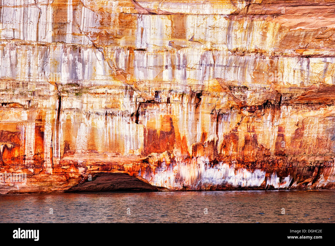 Naturally formed caves among the sandstone cliffs at Pictured Rocks ... Naturally formed caves among the sandstone cliffs at Pictured Rocks ...