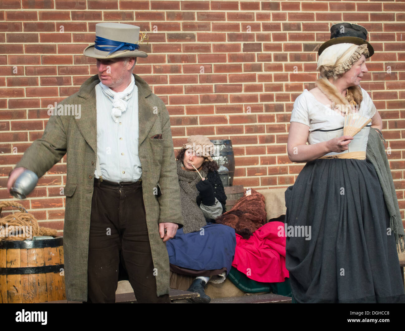 Actors at the Victorian festival of Christmas at Portsmouth Historic ...