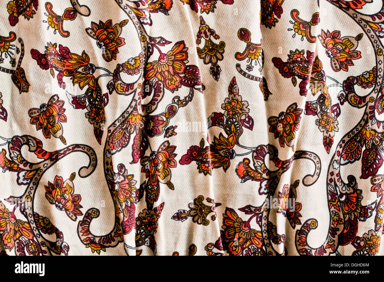 Floral pattern on a woman's item of clothing Stock Photo - Alamy