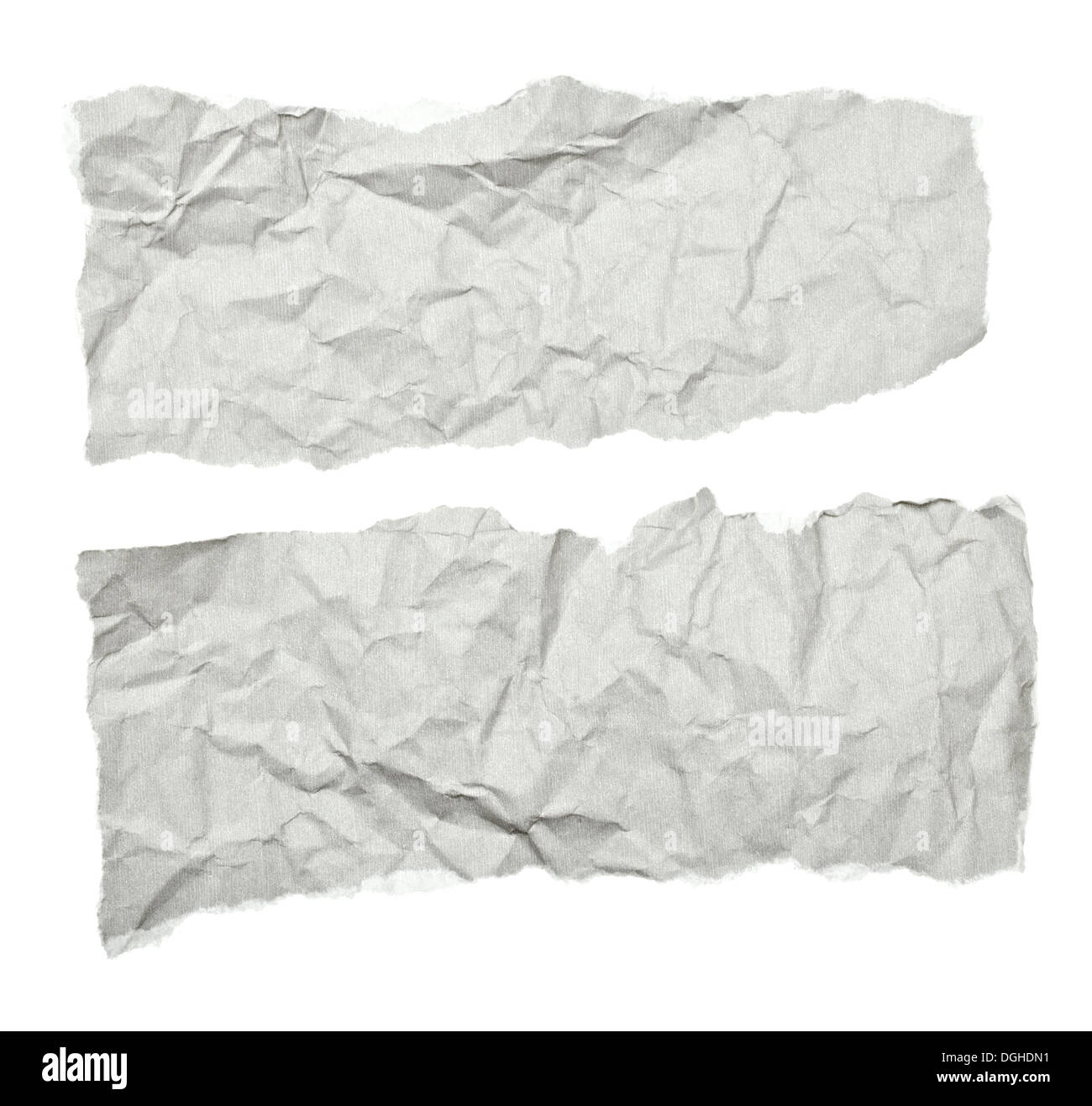 Folded paper texture blank Cut Out Stock Images & Pictures - Alamy