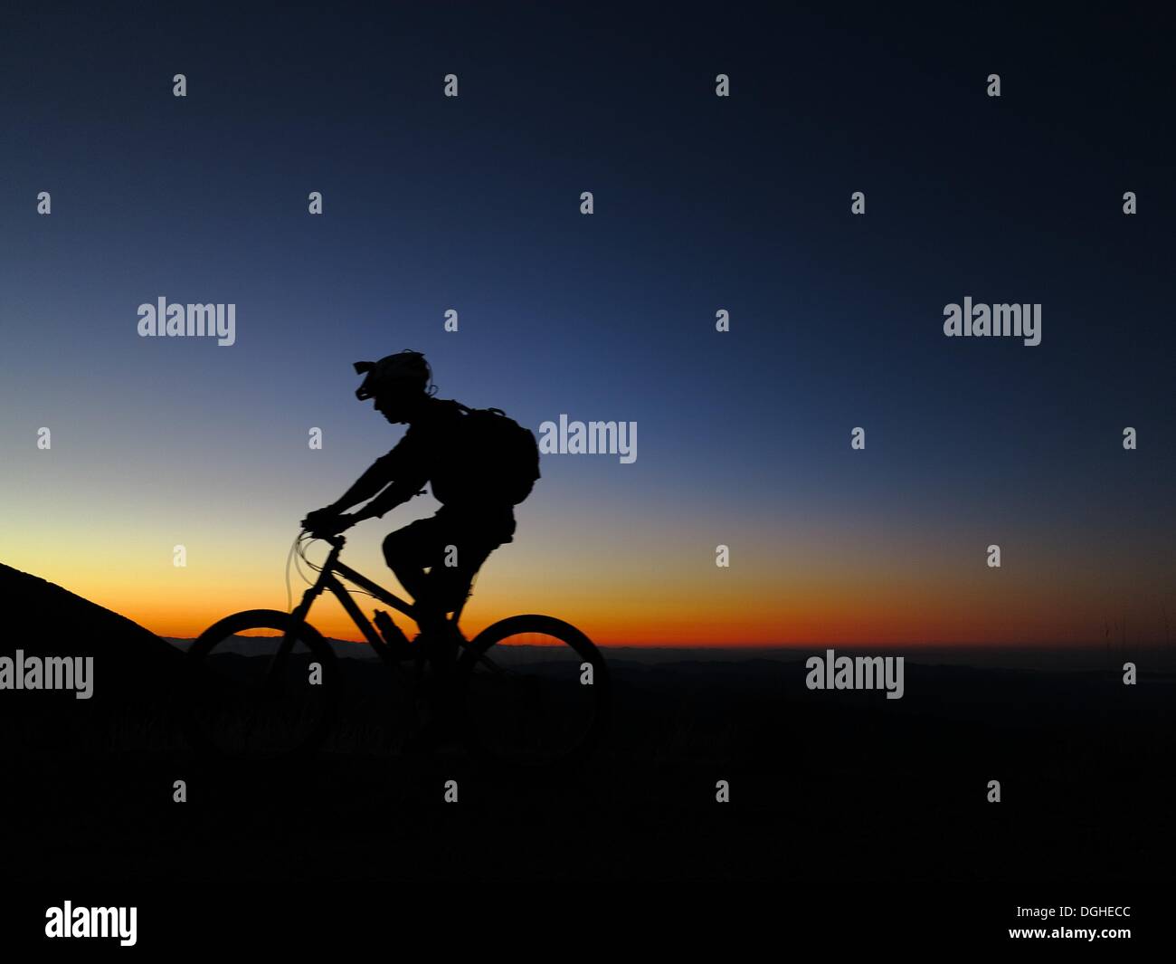 Modjeska Peak, California, USA. 20th Oct, 2013. Mountain biker BRIAN ...