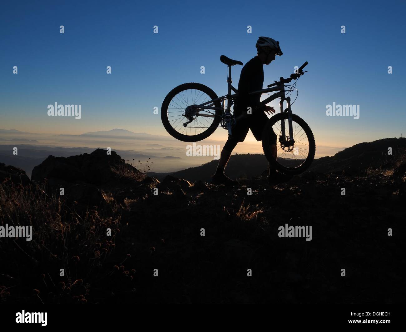 Modjeska Peak, California, USA. 20th Oct, 2013. Mountain biker BRIAN ...