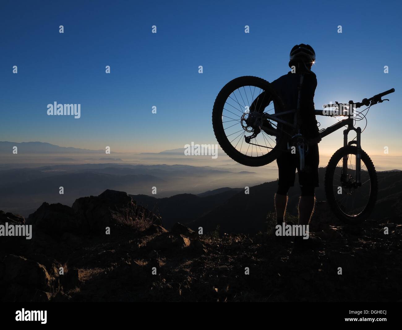 Modjeska Peak, California, USA. 20th Oct, 2013. Mountain biker BRIAN ...