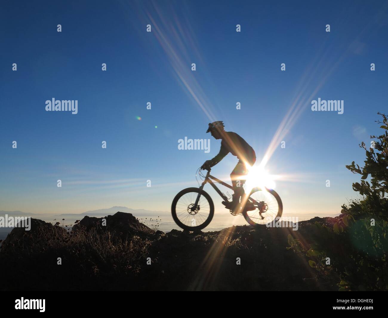 Modjeska Peak, California, USA. 20th Oct, 2013. Mountain biker BRIAN ...