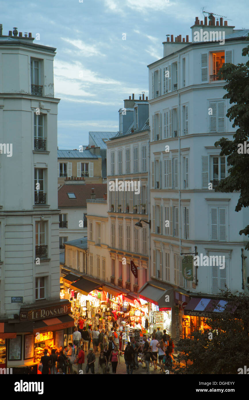 Paris France,18th arrondissement,Montmatre,Place Saint St. Pierre,Rue ...