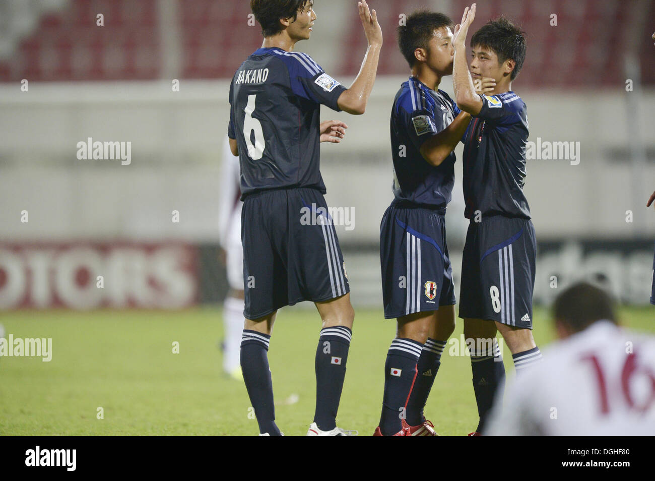 Sharjah, United Arab Emirates. 21st Oct, 2013. (L-R) Masaomi Nakano ...