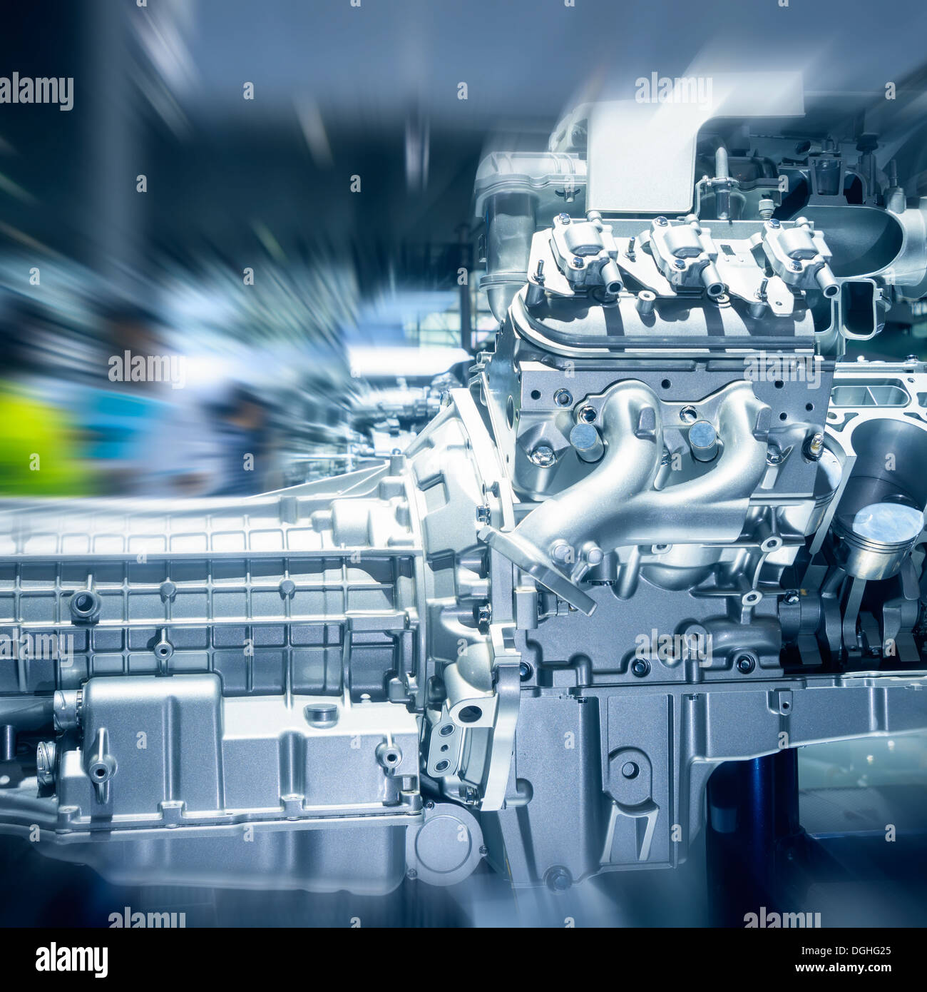 The car's engine closeup Stock Photo - Alamy