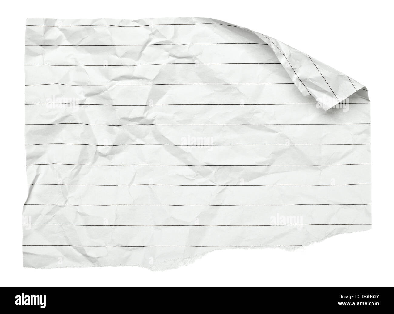 Blank old paper curled edge Cut Out Stock Images & Pictures - Alamy