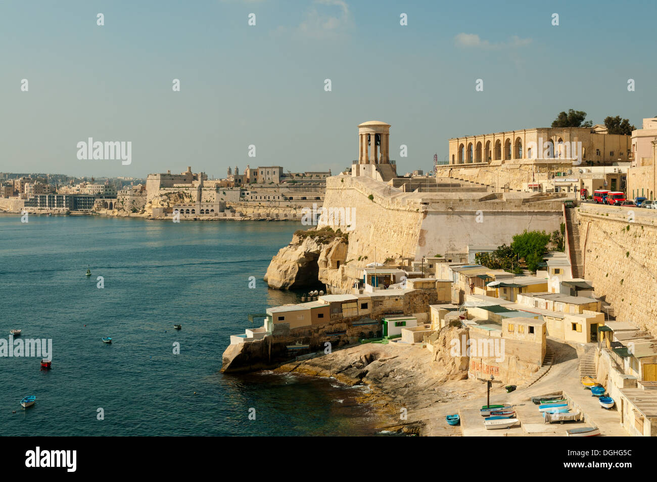 Siege Bell Memorial, Valletta, Malta Stock Photo - Alamy