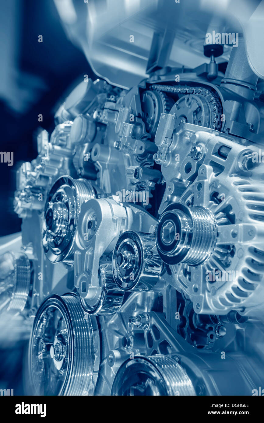 The car's engine closeup Stock Photo - Alamy