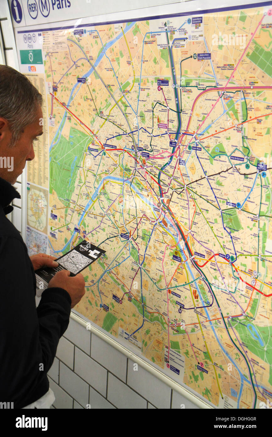Subway Map Paris High Resolution Stock Photography and Images - Alamy