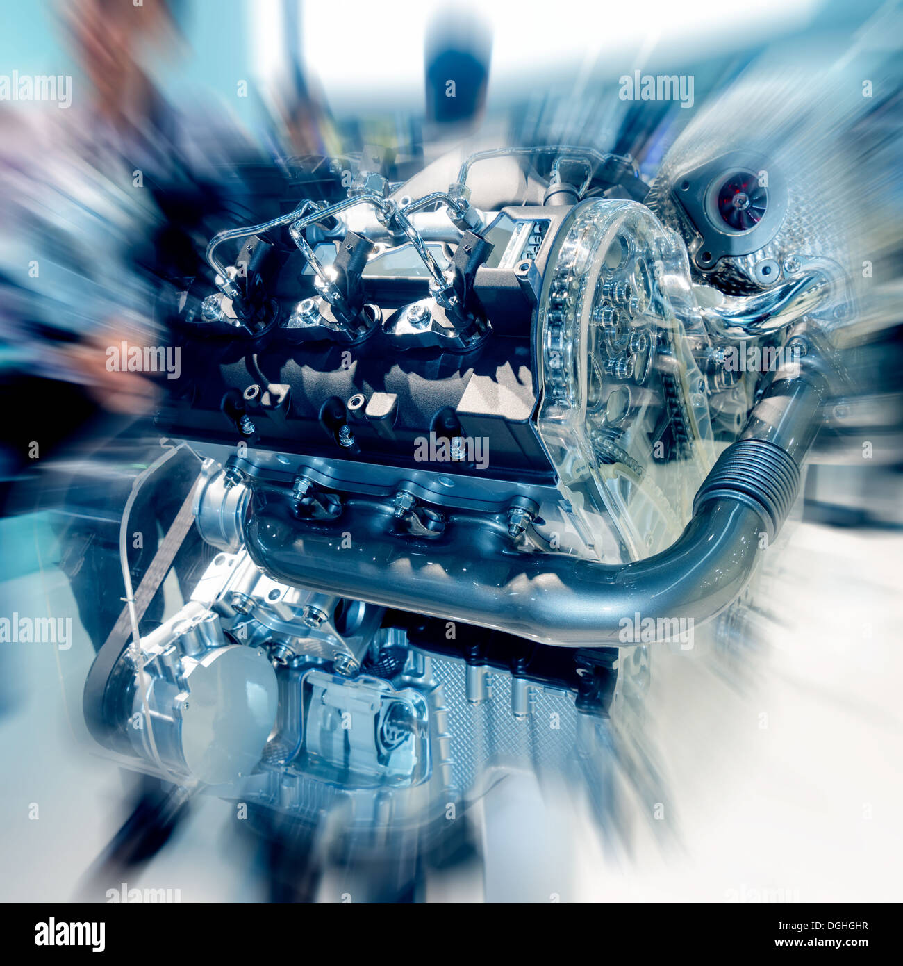 The car's engine closeup Stock Photo - Alamy