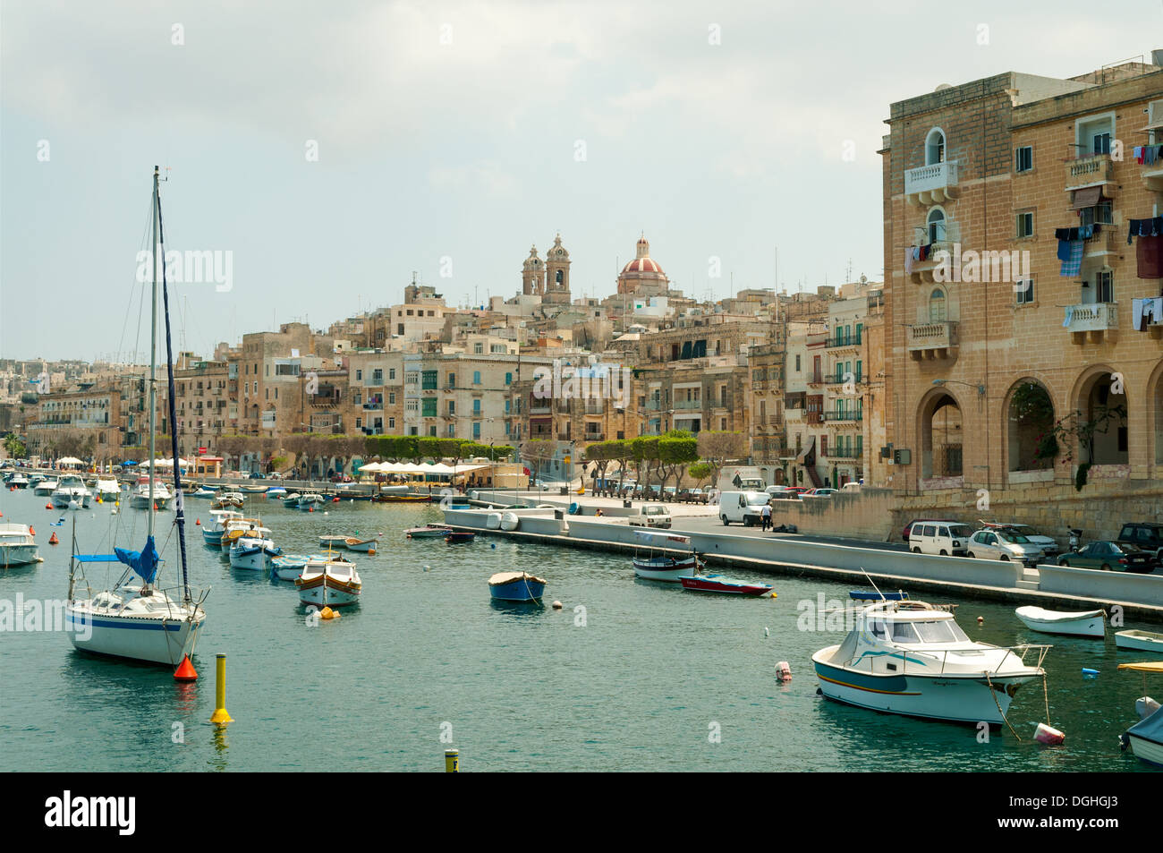 Harbour at Birgu, Malta Stock Photo - Alamy