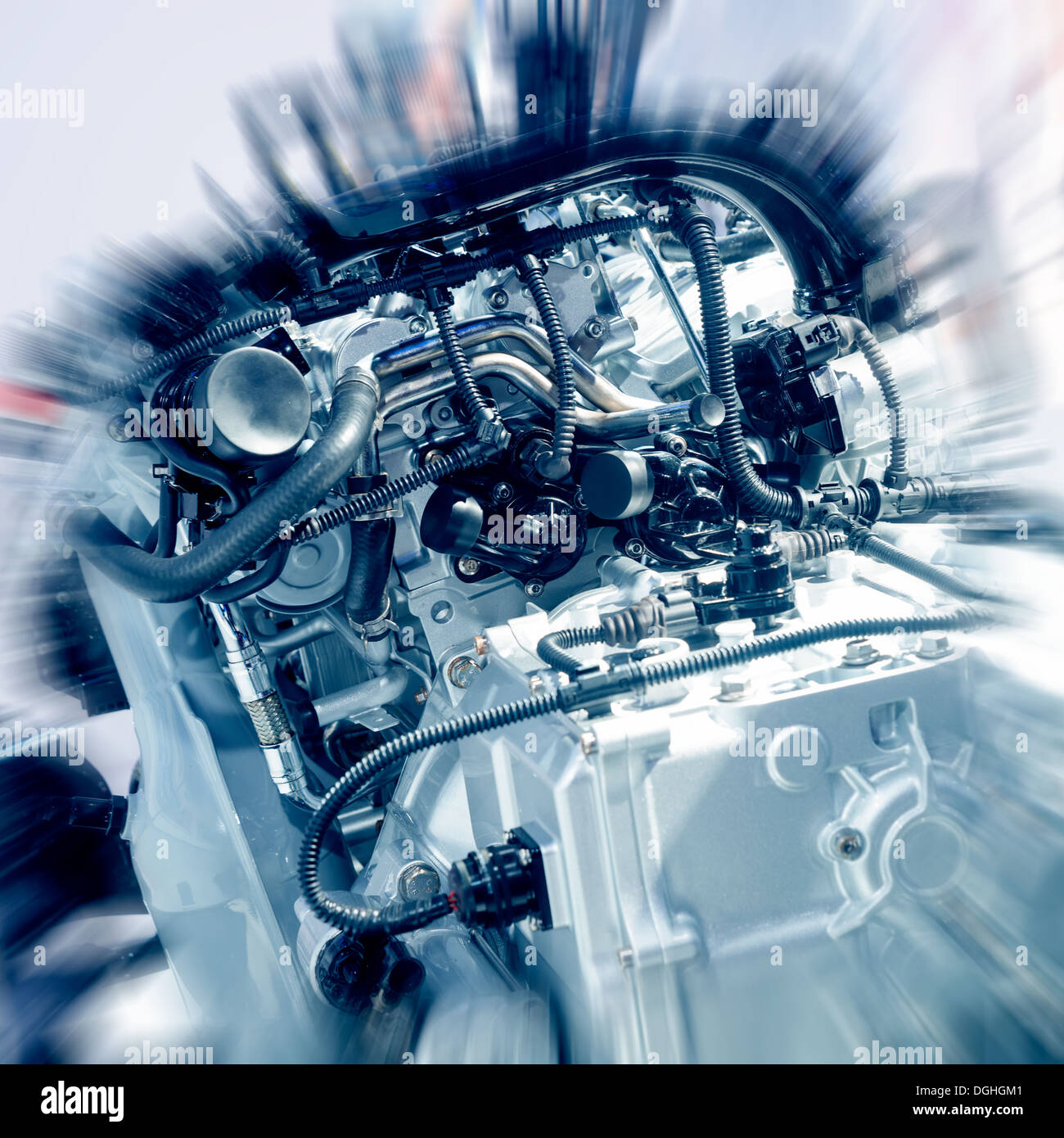 The car's engine closeup Stock Photo - Alamy