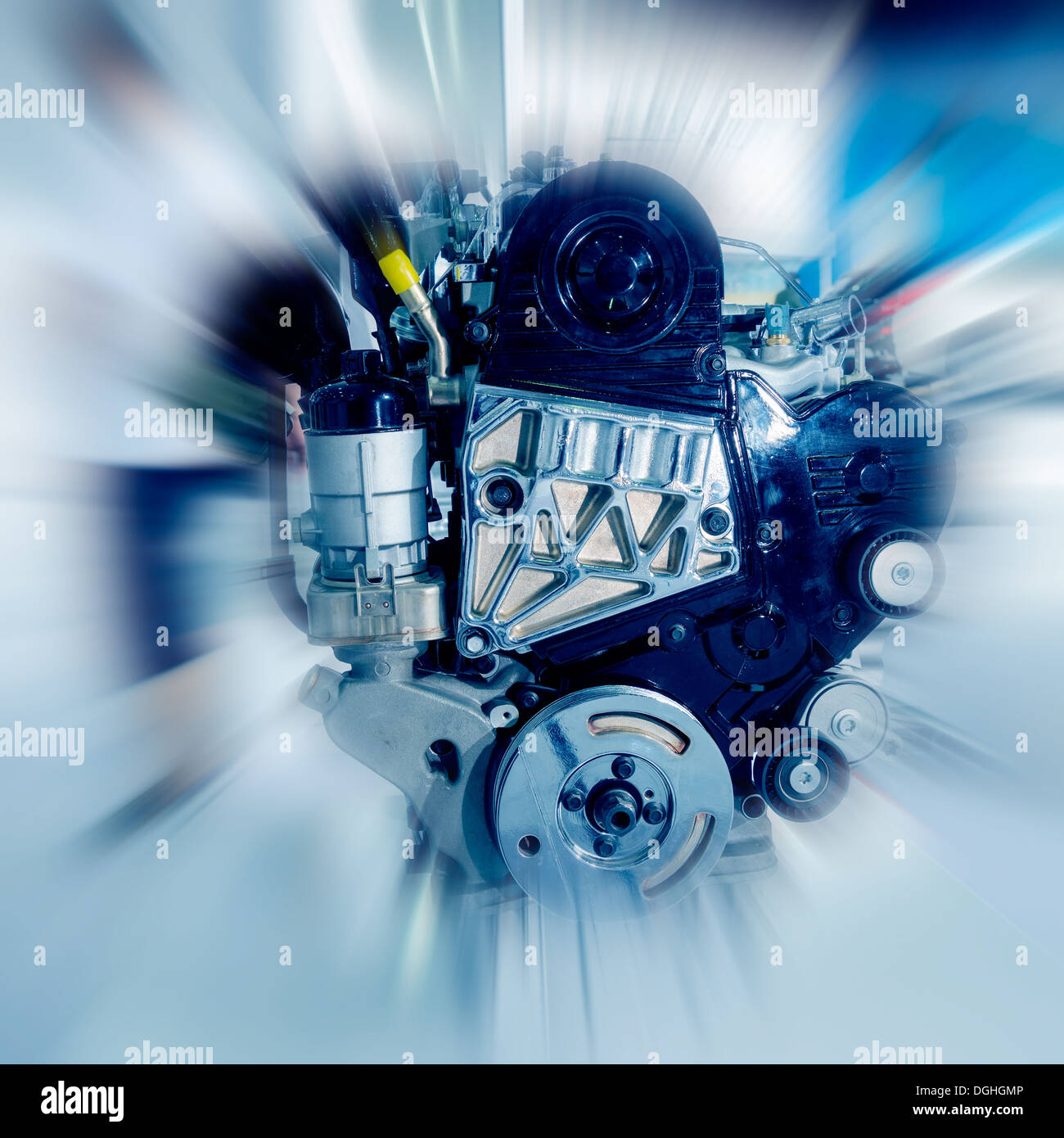 The car's engine closeup Stock Photo - Alamy