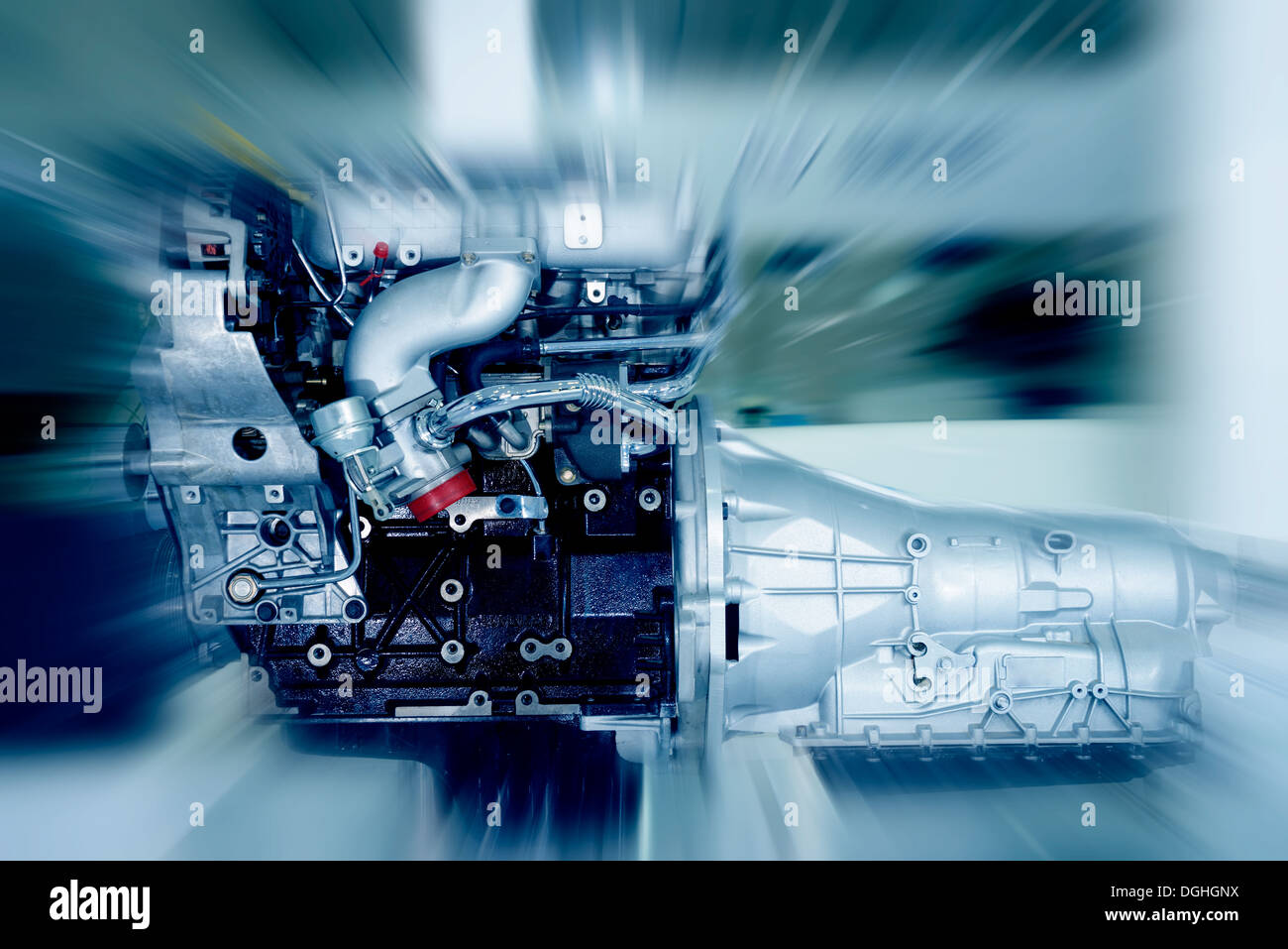 The car's engine closeup Stock Photo - Alamy