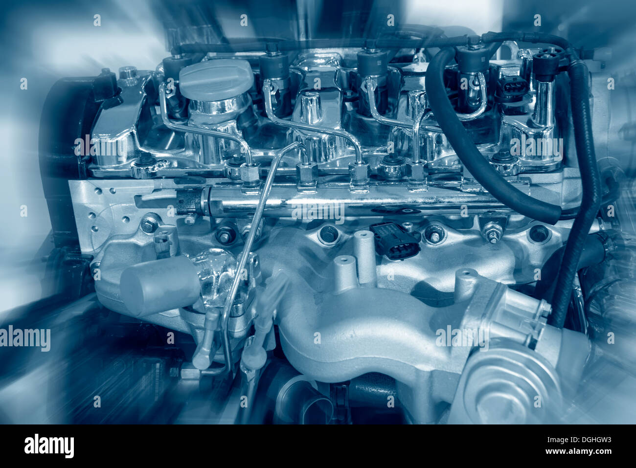 The car's engine closeup Stock Photo - Alamy