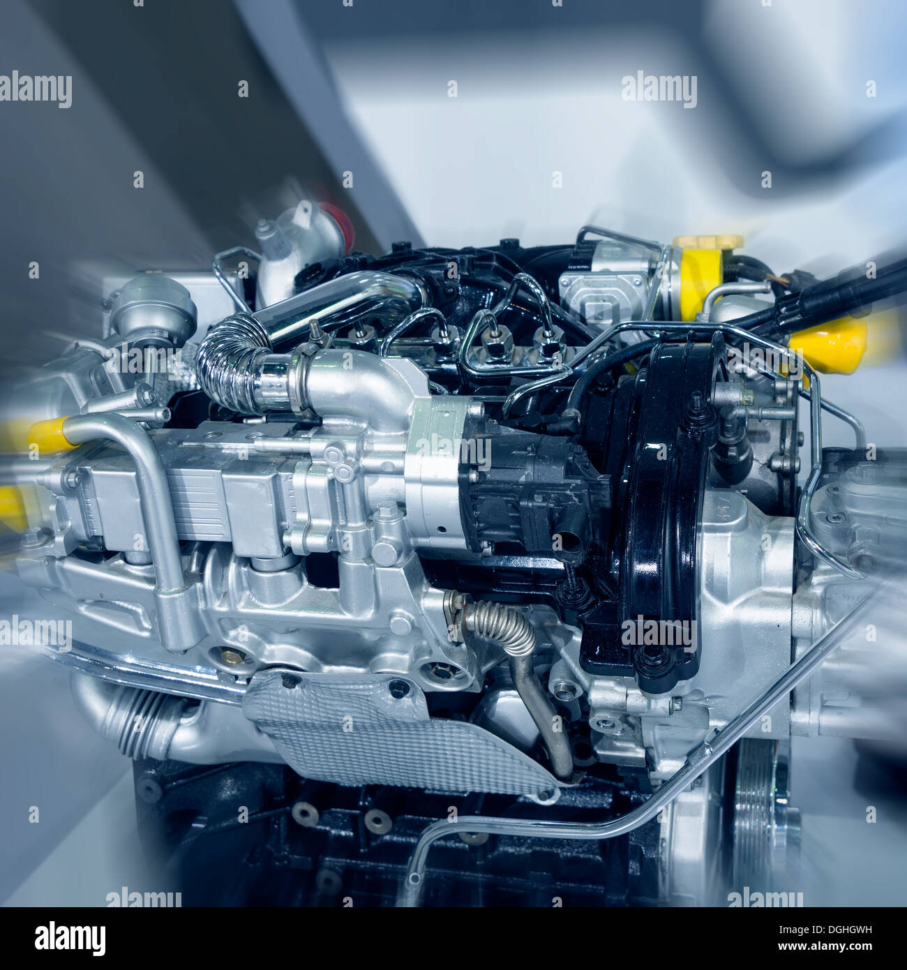 The car's engine closeup Stock Photo - Alamy
