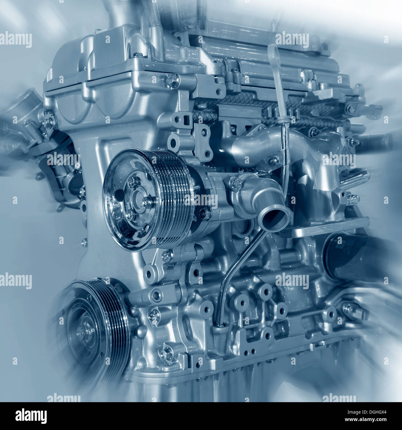 The car's engine closeup Stock Photo - Alamy