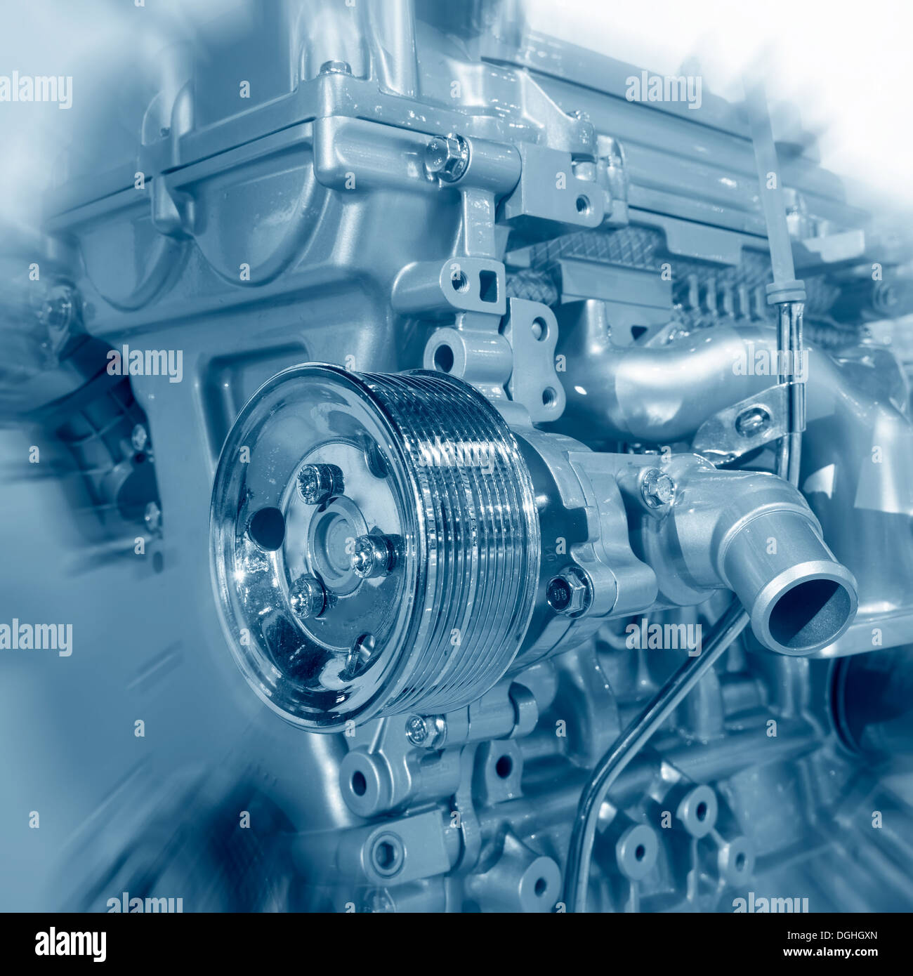 The car's engine closeup Stock Photo - Alamy