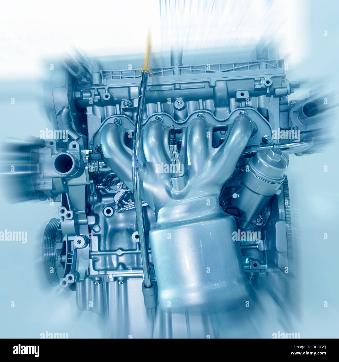 The car's engine closeup Stock Photo - Alamy