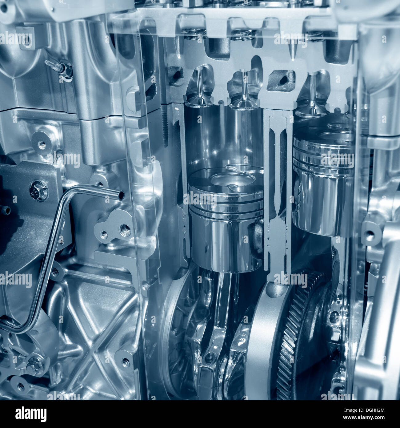 The car's engine closeup Stock Photo - Alamy