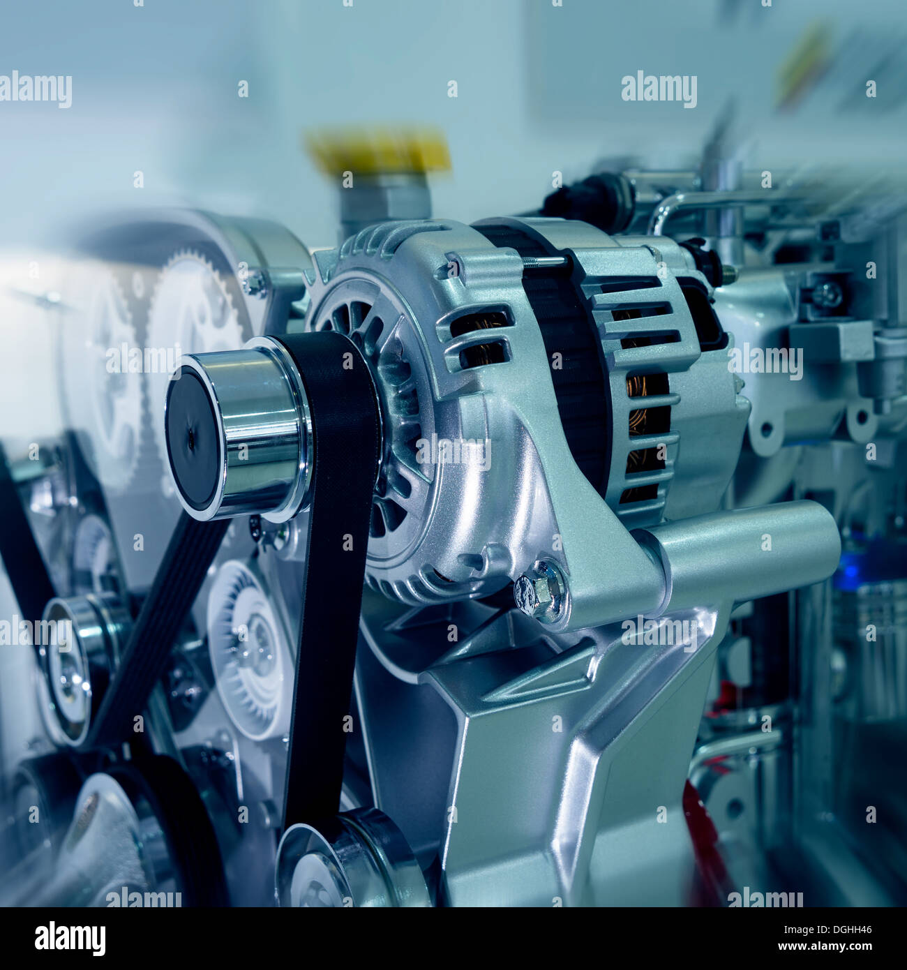 The car's engine closeup Stock Photo - Alamy