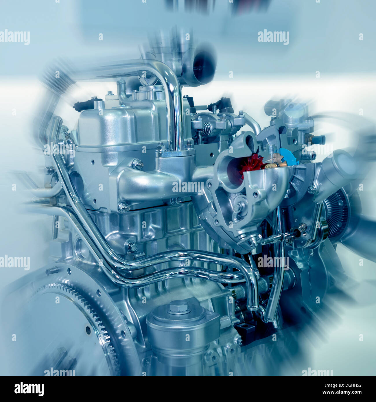 The car's engine closeup Stock Photo - Alamy