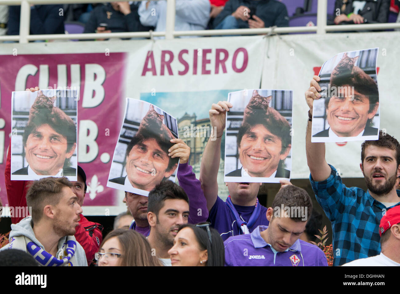Fiorentina fans, OCTOBER 20, 2013 - Football / Soccer : Italian "Serie ...