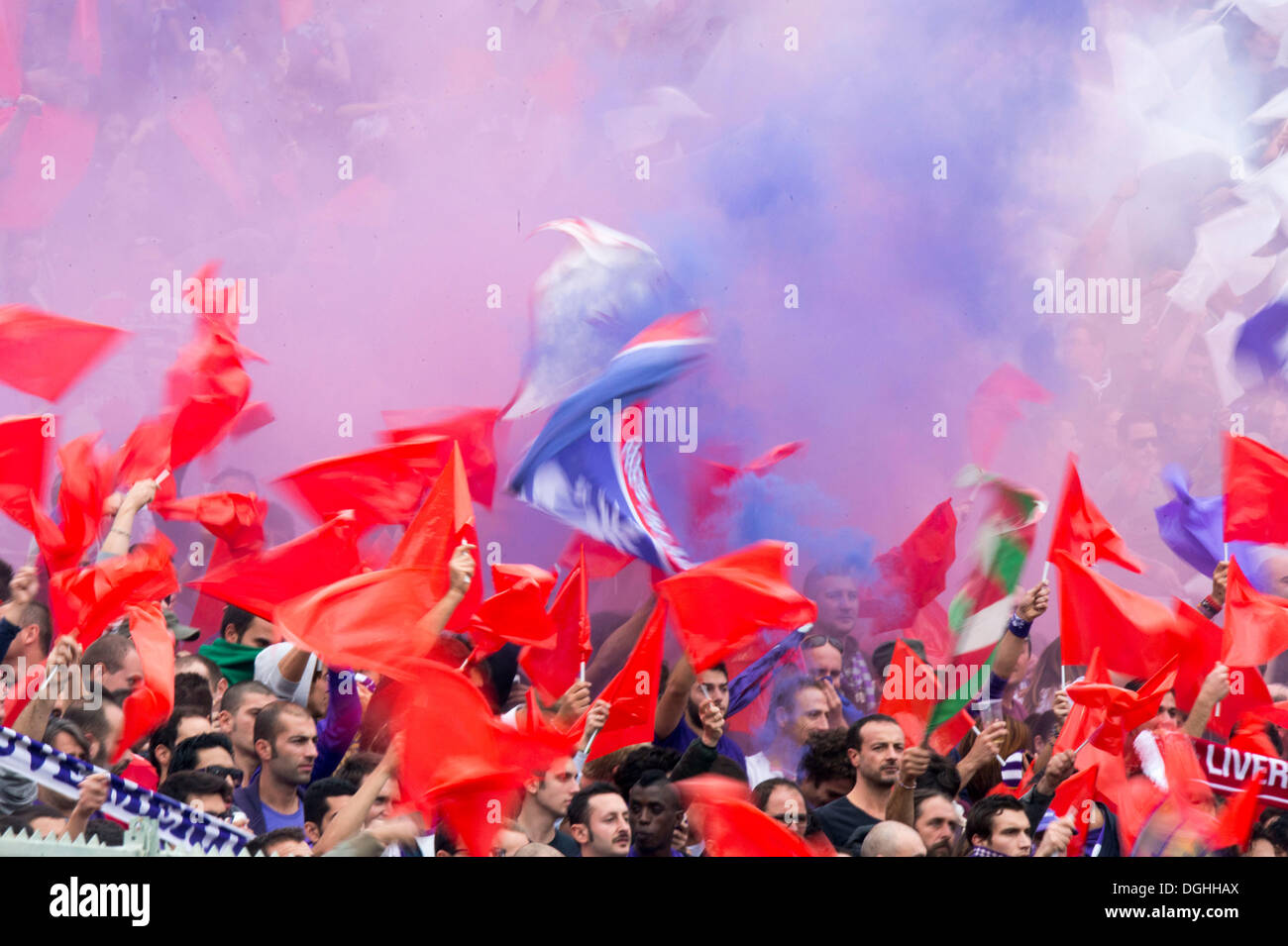 Fiorentina fans, OCTOBER 20, 2013 - Football / Soccer : Italian "Serie ...