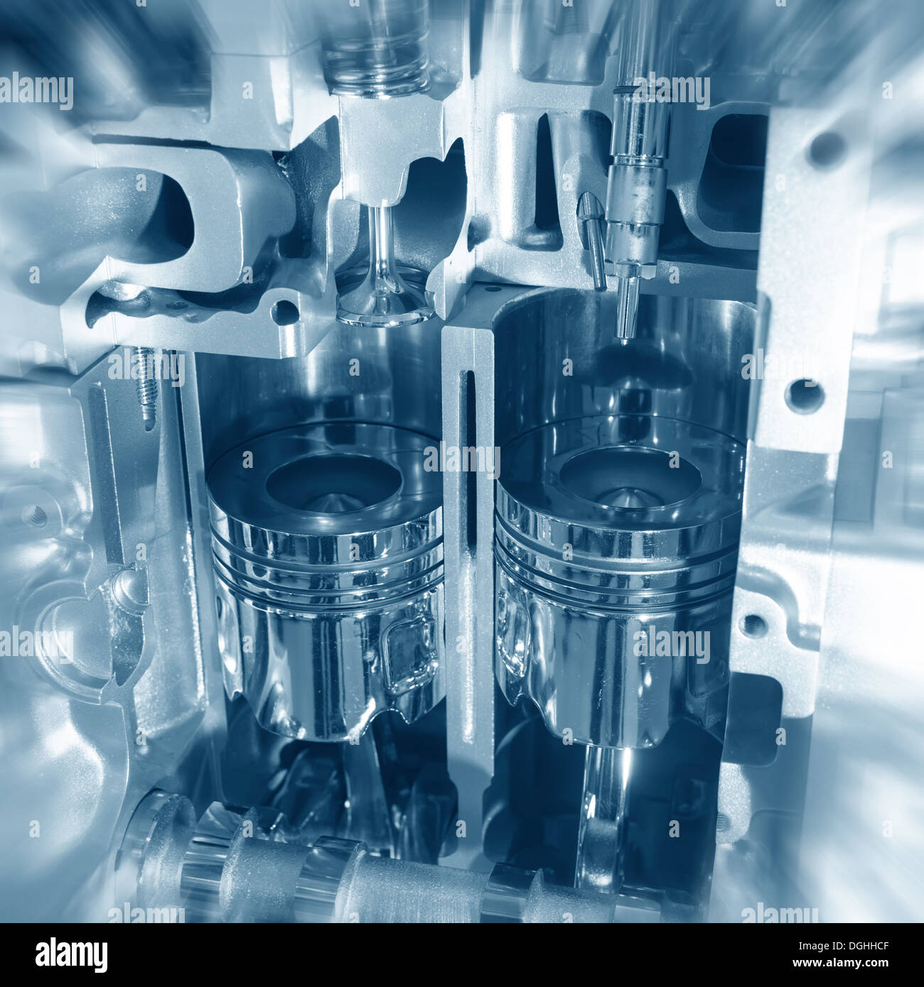 The car's engine closeup Stock Photo - Alamy