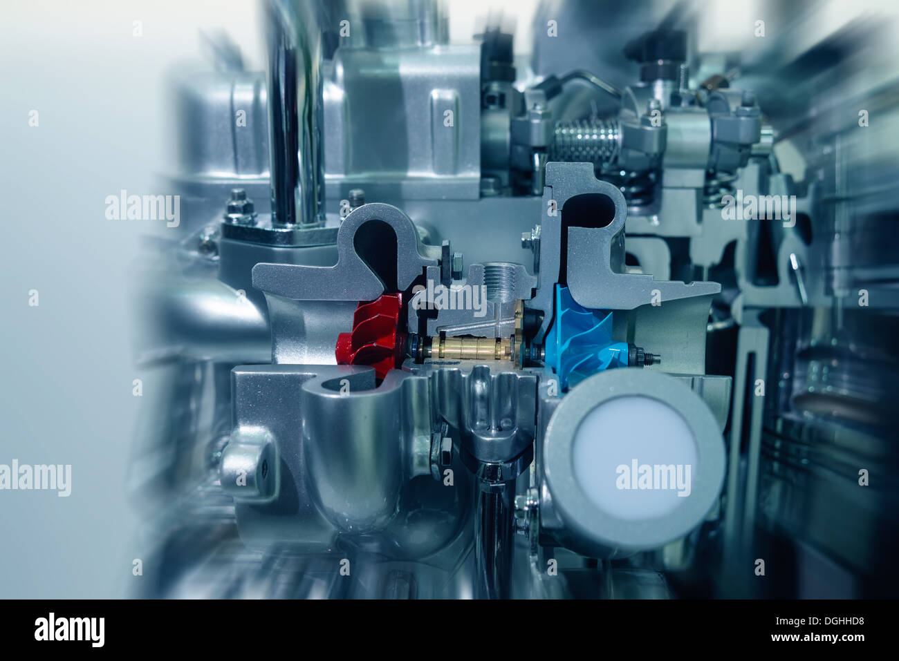 The car's engine closeup Stock Photo - Alamy