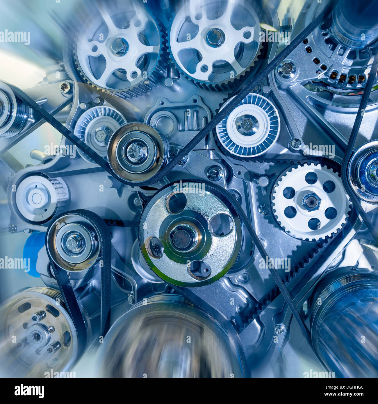 The car's engine closeup Stock Photo - Alamy
