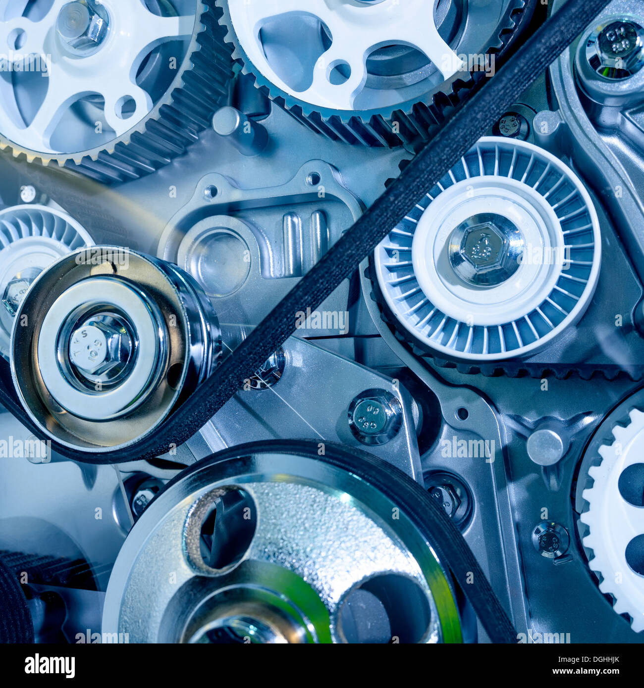 The car's engine closeup Stock Photo - Alamy