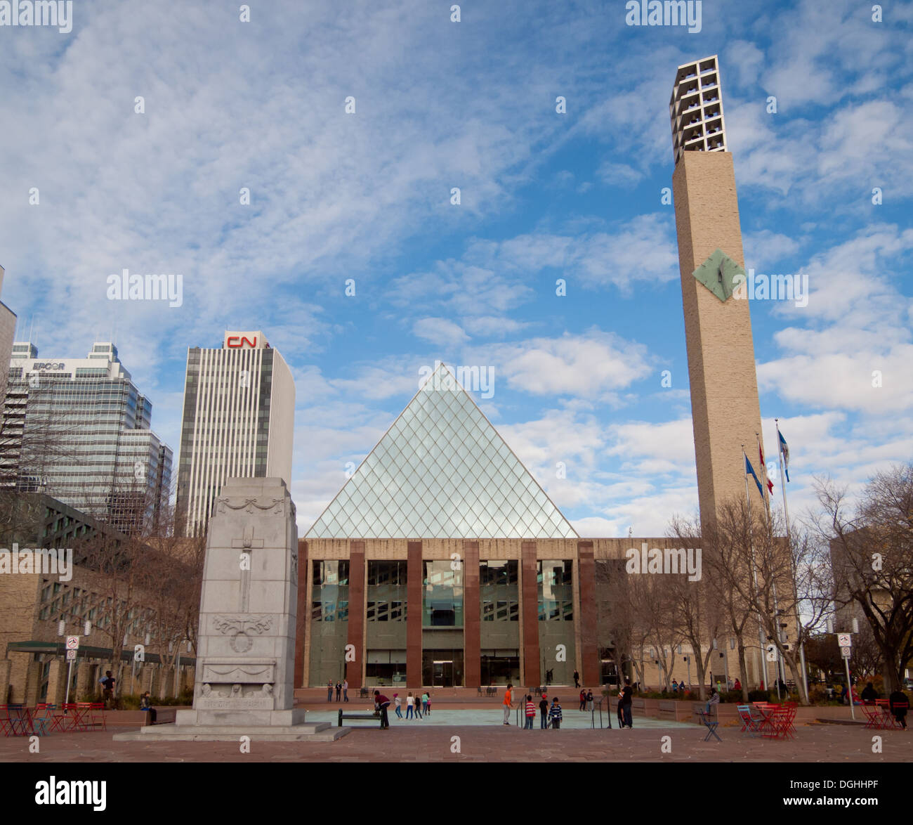 A view of Edmonton City Hall at 1 Sir Winston Churchill Square in ...