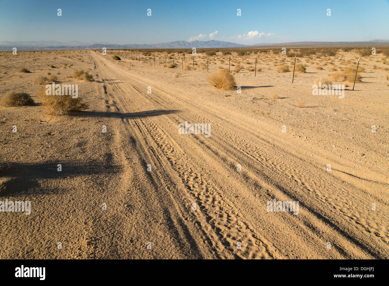 A desert road outside California City Stock Photo - Alamy
