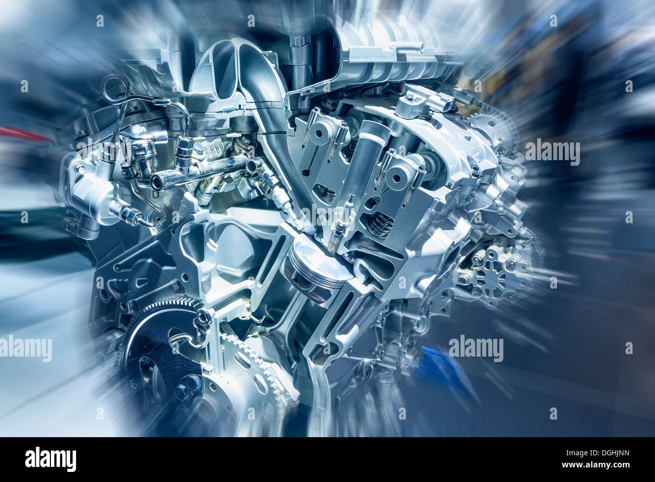 The car's engine closeup Stock Photo - Alamy