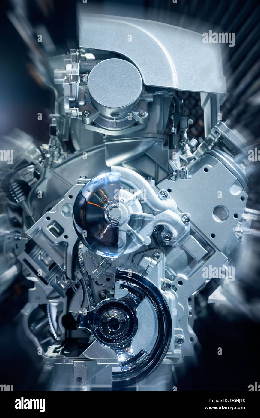 The car's engine closeup Stock Photo - Alamy
