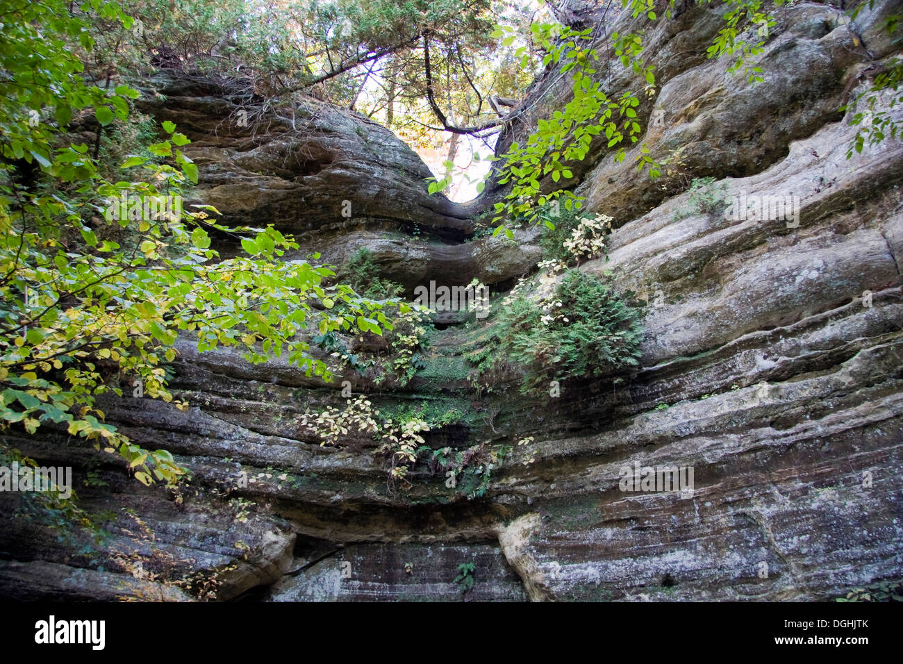 Starved Rock State Park. Illinois River Stock Photo - Alamy