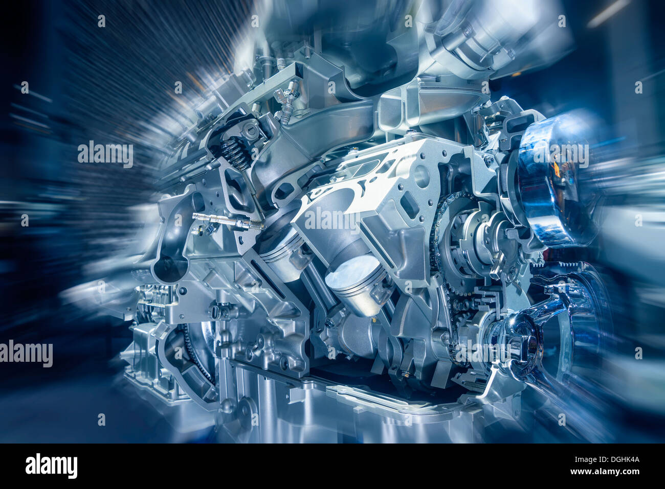 The car's engine closeup Stock Photo - Alamy