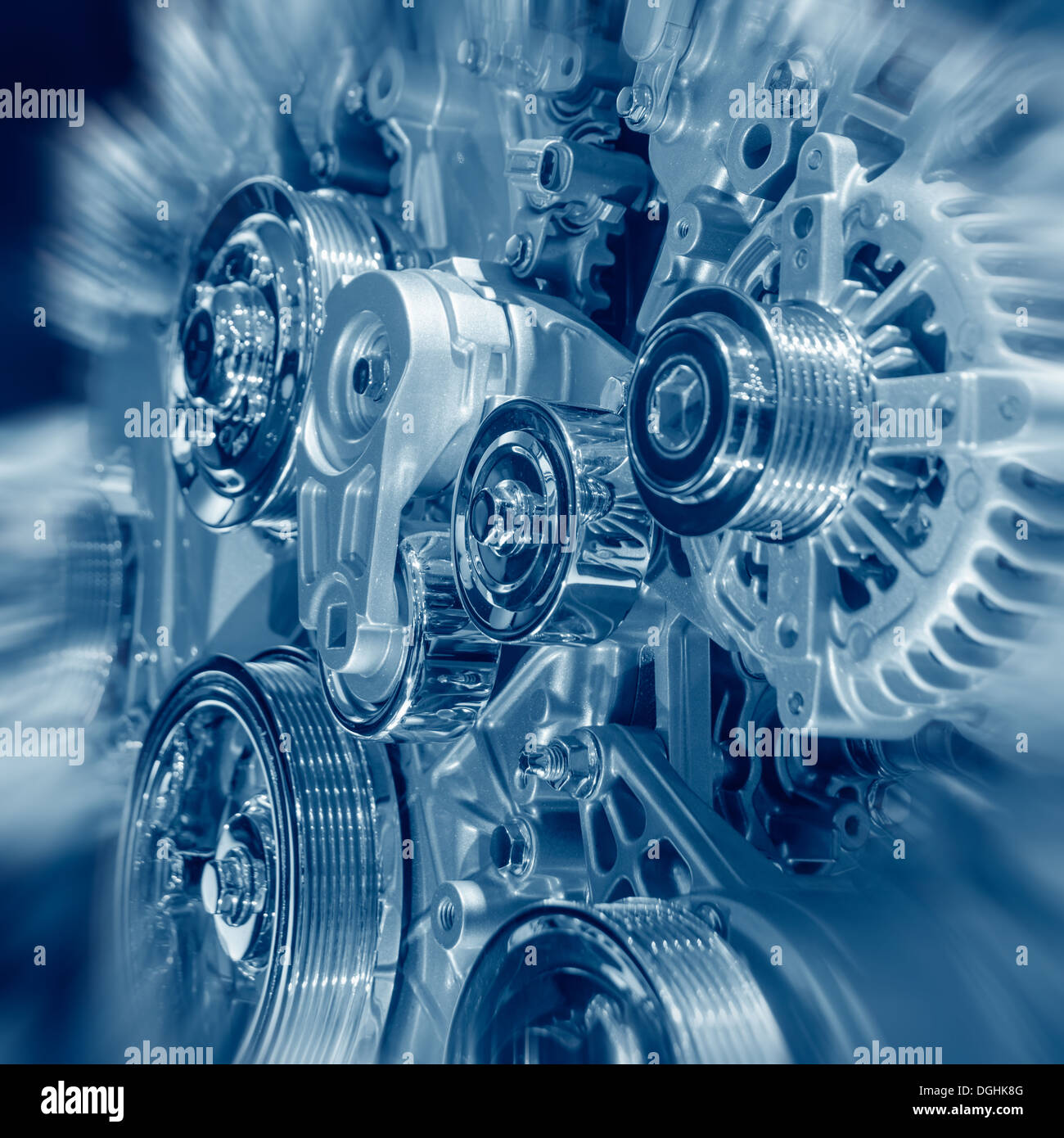 The car's engine closeup Stock Photo - Alamy