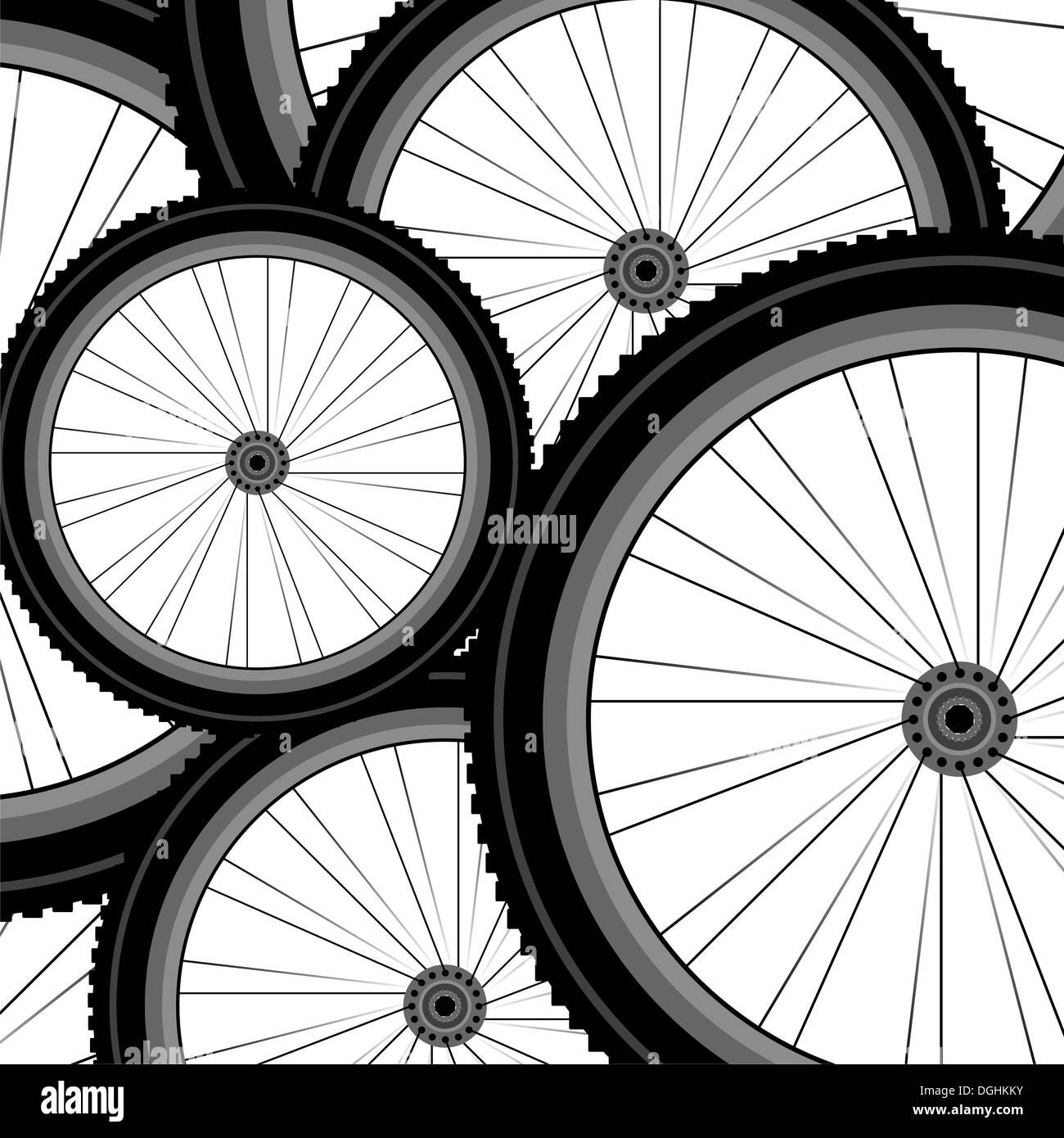 Bicycle wheel set isolated on white Stock Photo - Alamy