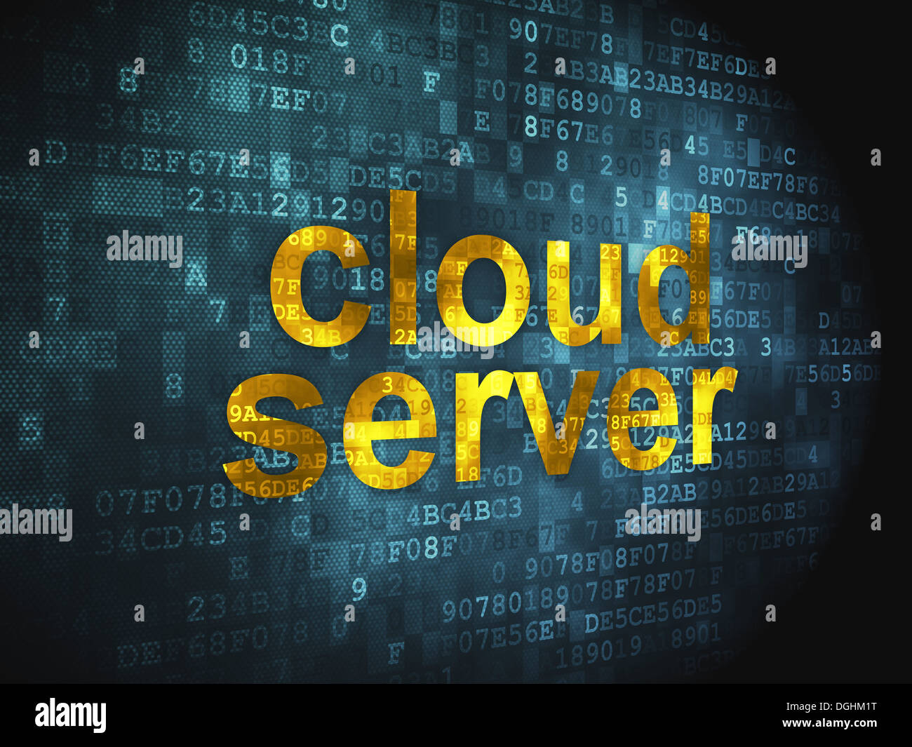 Cloud computing technology, networking concept: Cloud Server on Stock ...