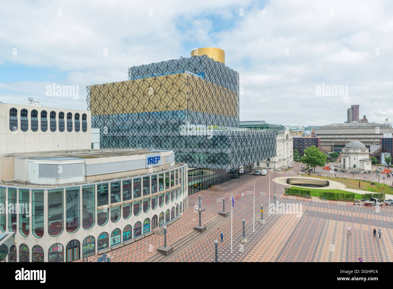 The new Library of Birmingham, in Centenary Square, Birmingham, England ...