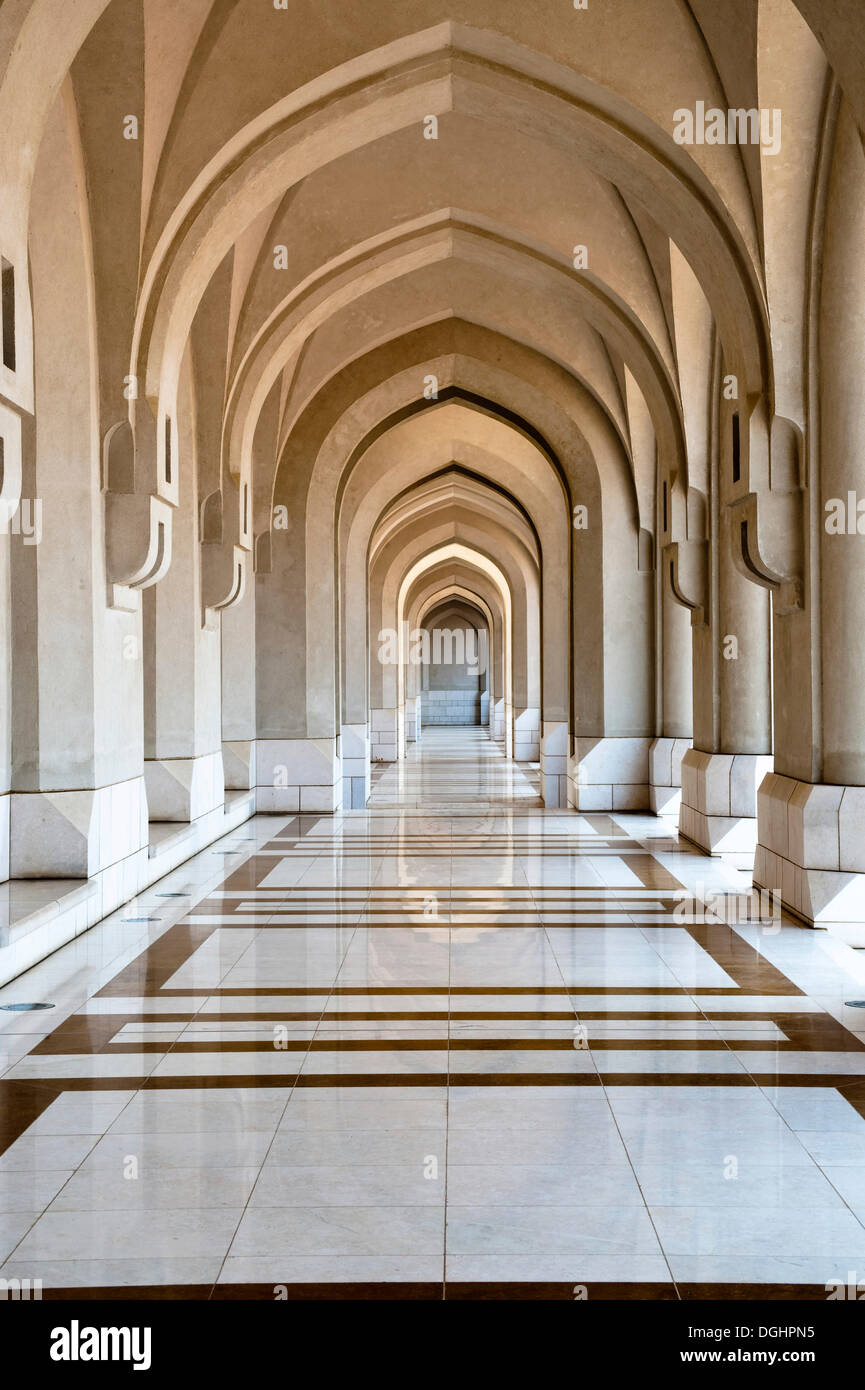 Portico of the Al Alam Palace, Muscat, Oman, Middle East Stock Photo ...