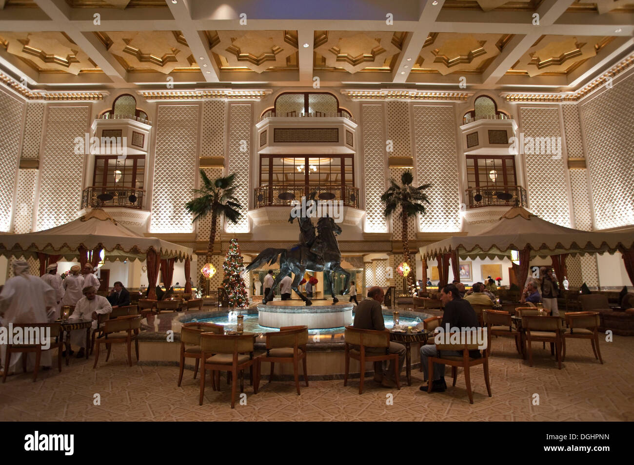 Main hall, Grand Hyatt Muscat, Oman, Middle East Stock Photo - Alamy