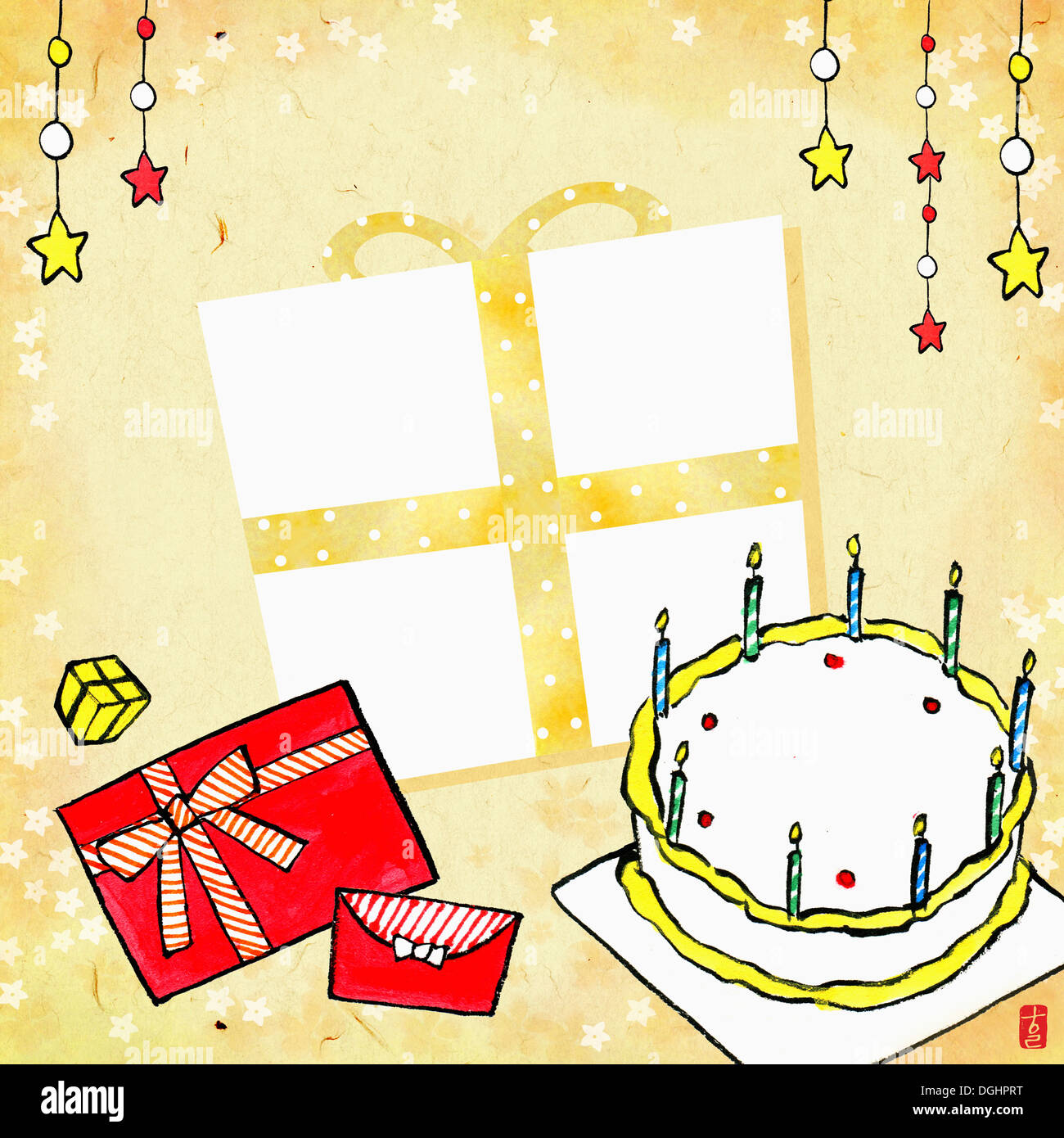 illustration of memo template in a concept of party Stock Photo - Alamy