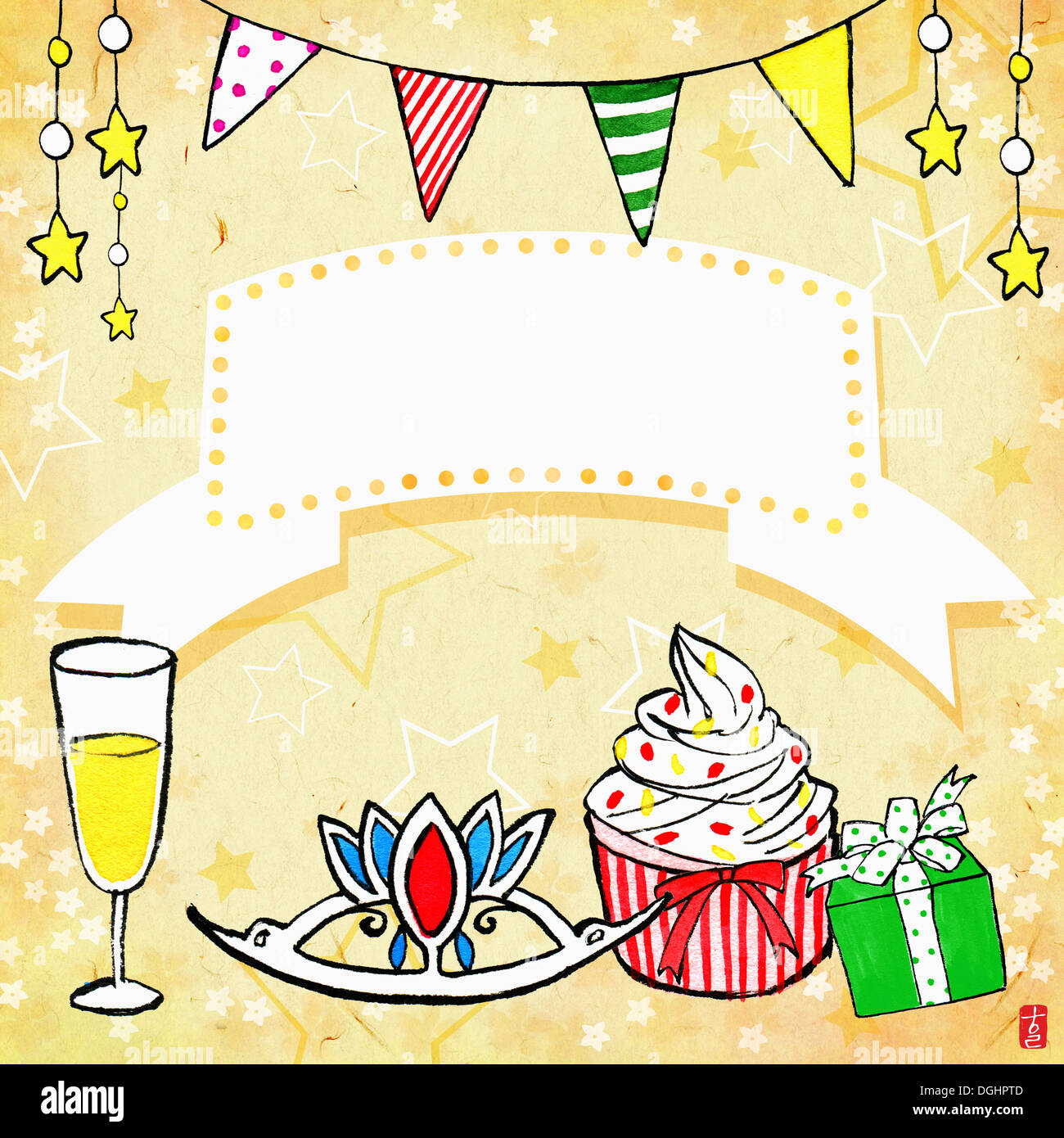 illustration of memo template in a concept of party Stock Photo - Alamy