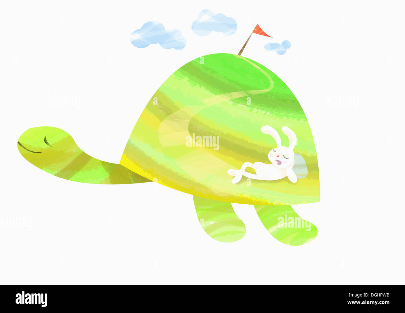 Rabbit and turtle Cut Out Stock Images & Pictures - Alamy