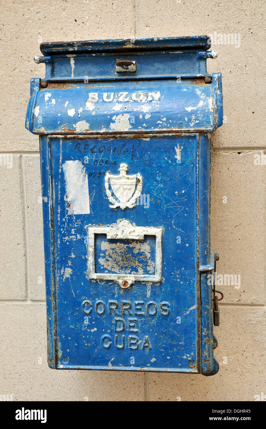Old mailbox, Havana, Cuba, Caribbean Stock Photo - Alamy
